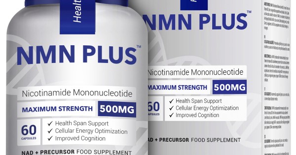 NMN PLUS Maximum Strength NMN Capsules, 500mg, NAD+ Levels , 60 Capsules Nicotinamide ...
